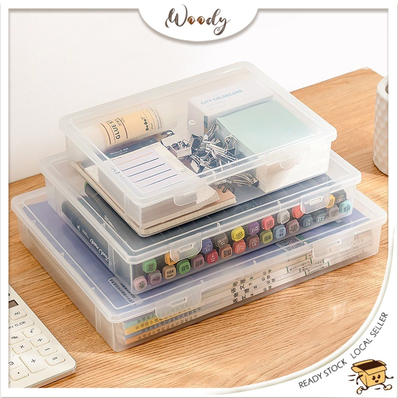 【Woody】 A4 Paper Storage Box Buckle Design Tear-resistant Waterproof ...