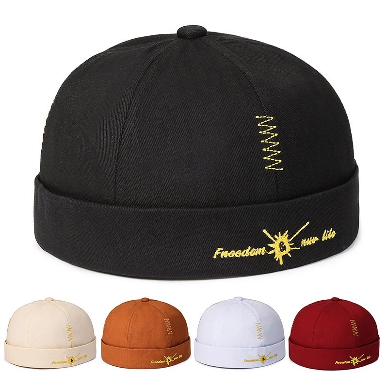 Stok Sedia Ada Topi Kopiah Viral Freedom Trend Baru Songkok Roll Hat ...