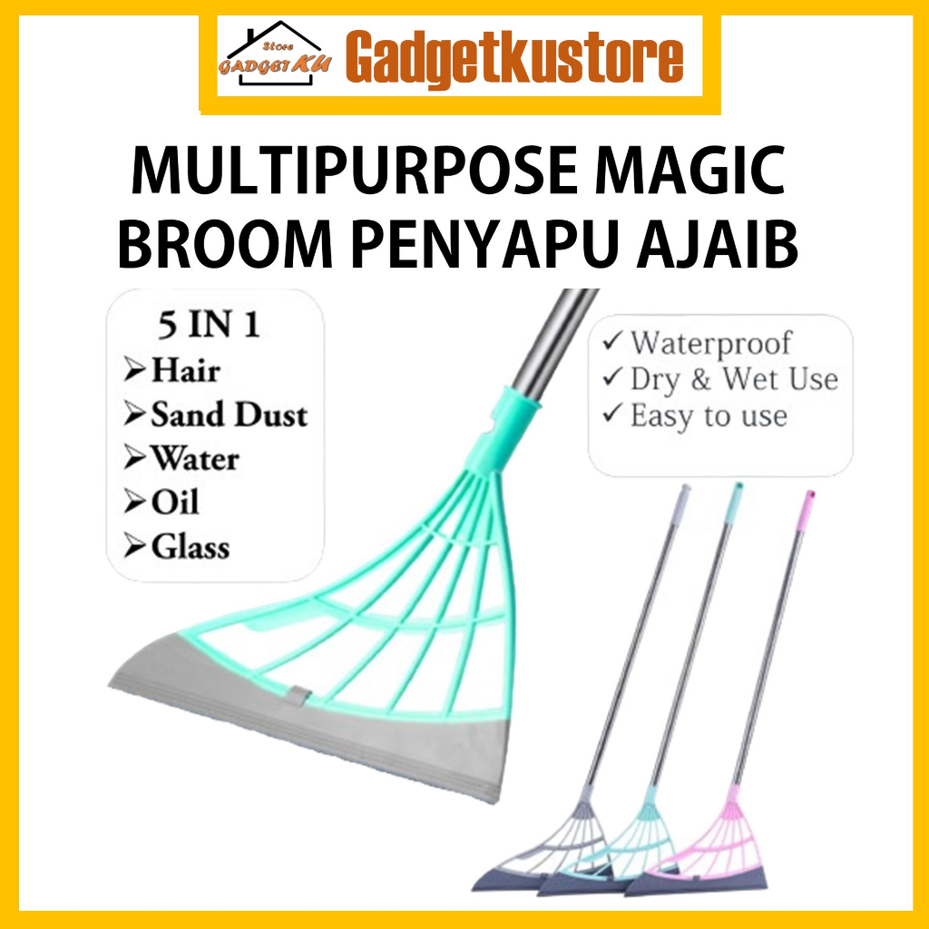 Multipurpose Cleaning Magic Broom 5 in 1 House Cleaning Sweeper Mop ...