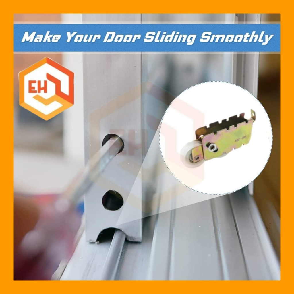 HEAVY DUTY SLIDING DOOR DOUBLE ROLLER STAND/TAYAR CERMIN PINTU | Shopee ...