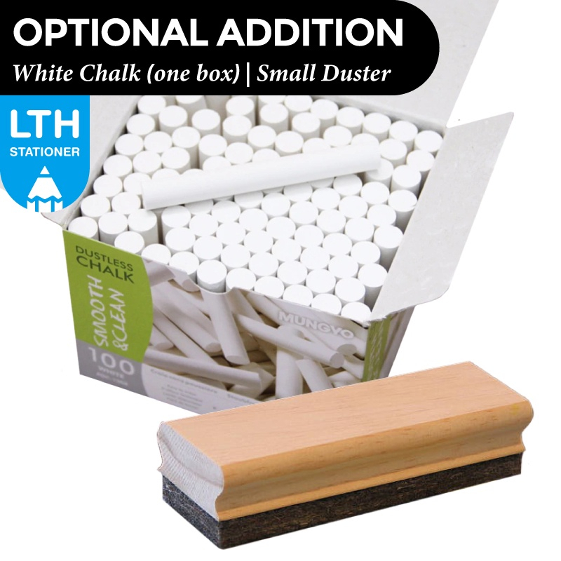LTH School Blackboard Greenboard Chalkboard White // Colour Chalk Set ...
