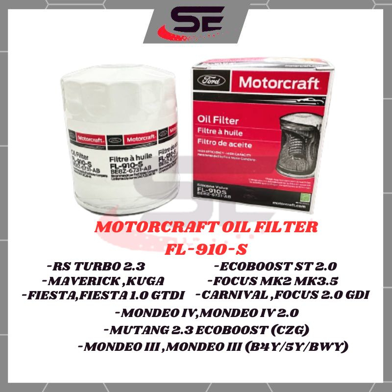 FORD Oil Filter Fiesta Focus MK2-MK3.5 Focus 2.0GDI, Fiesta 1.0 GTDK ...