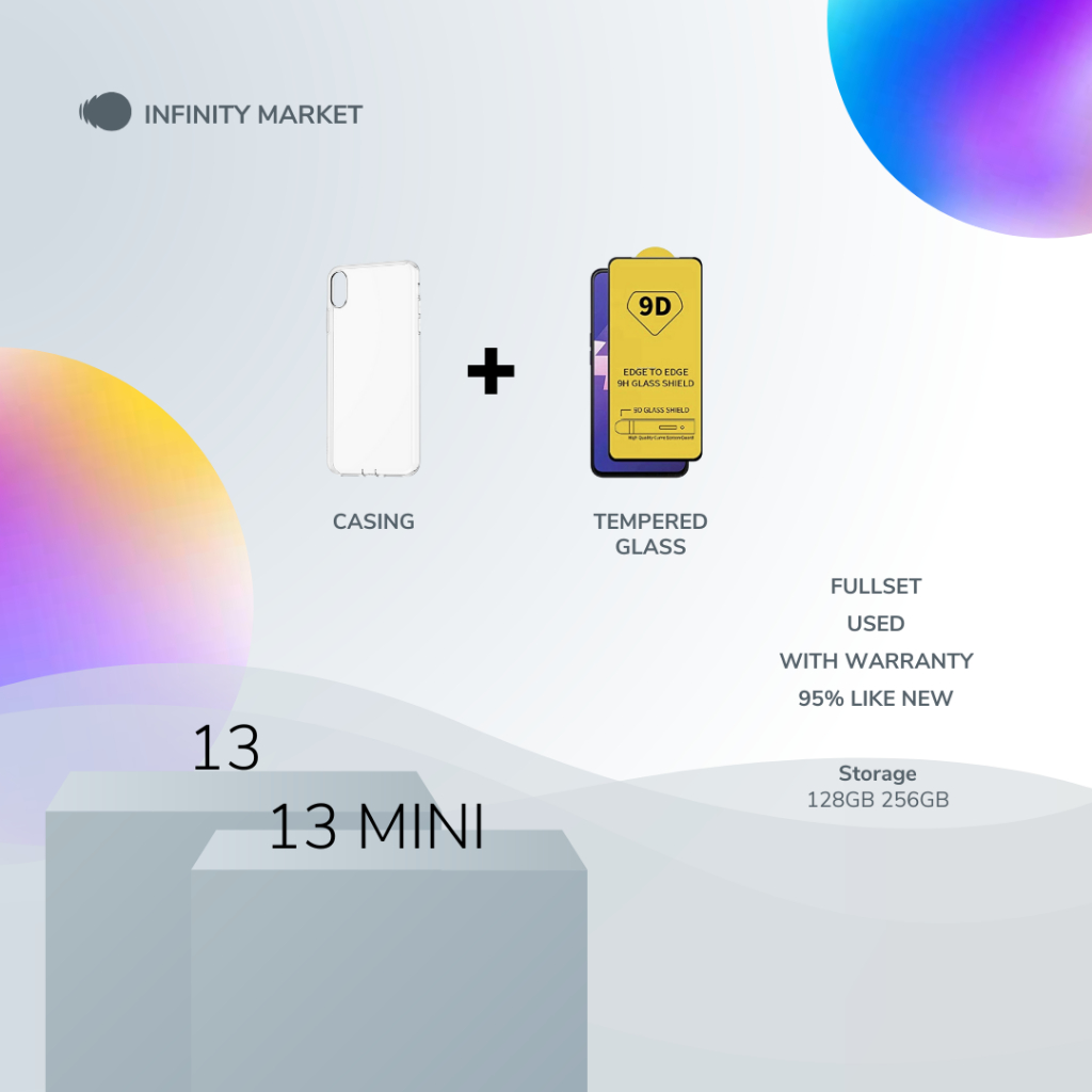 (Used) 13/13mini - 128/256/512 All function_1month warranty | Shopee Malaysia