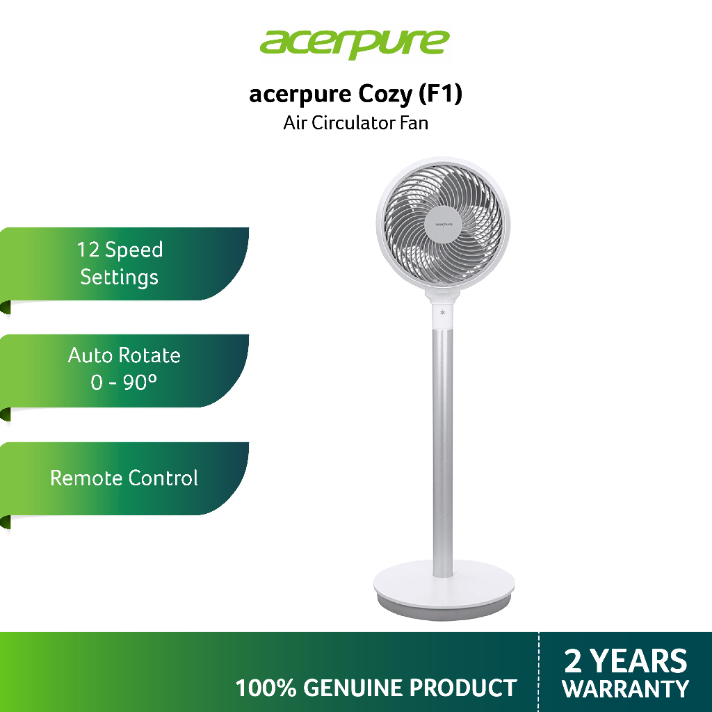 Acerpure F1 Cozy Air Circulator Fan - White (20W) AF551 | Shopee Malaysia