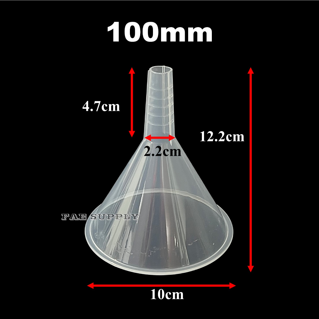 Plastic Funnel 75 90 100 120 150mm Filter Funnel For Lab Use Perfume ...