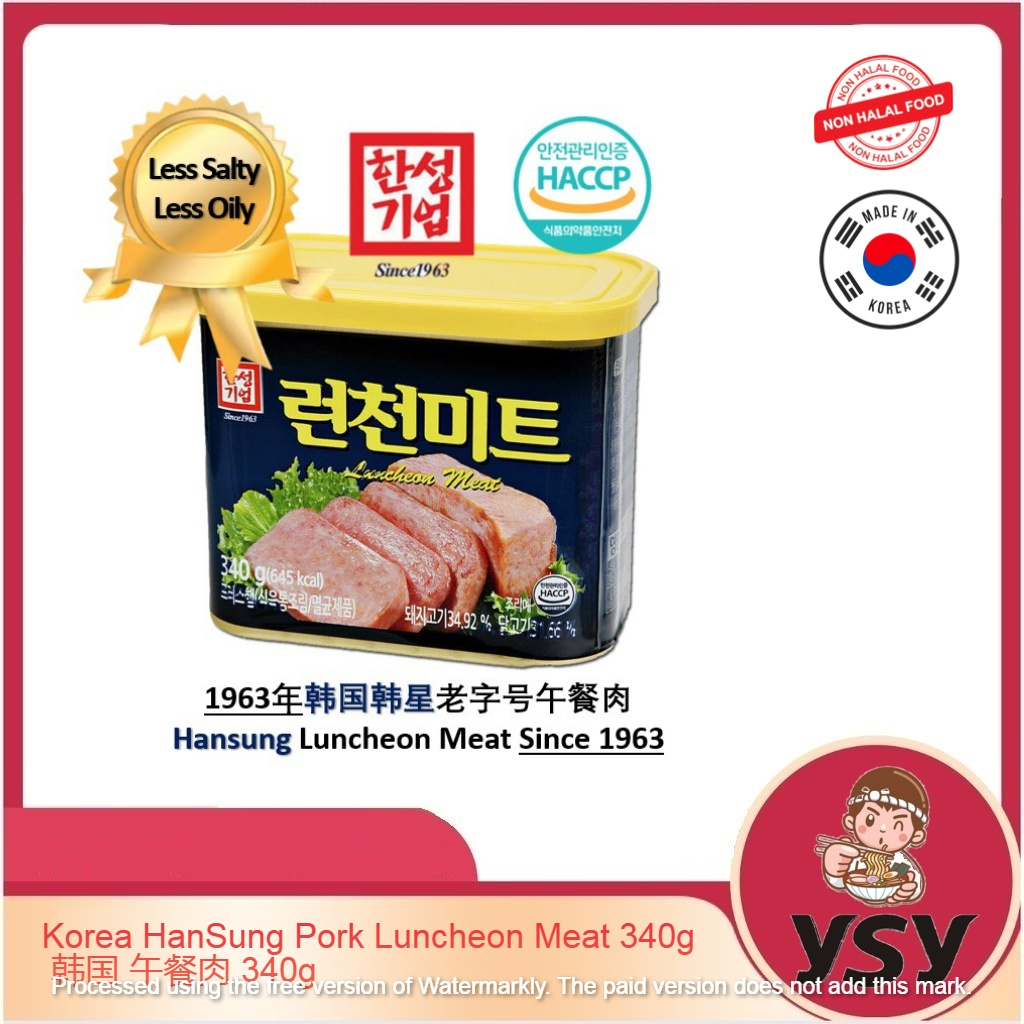 EXP: 12/2027 Hansung Korean Spam Lucheon Meat 340grams | Shopee Malaysia