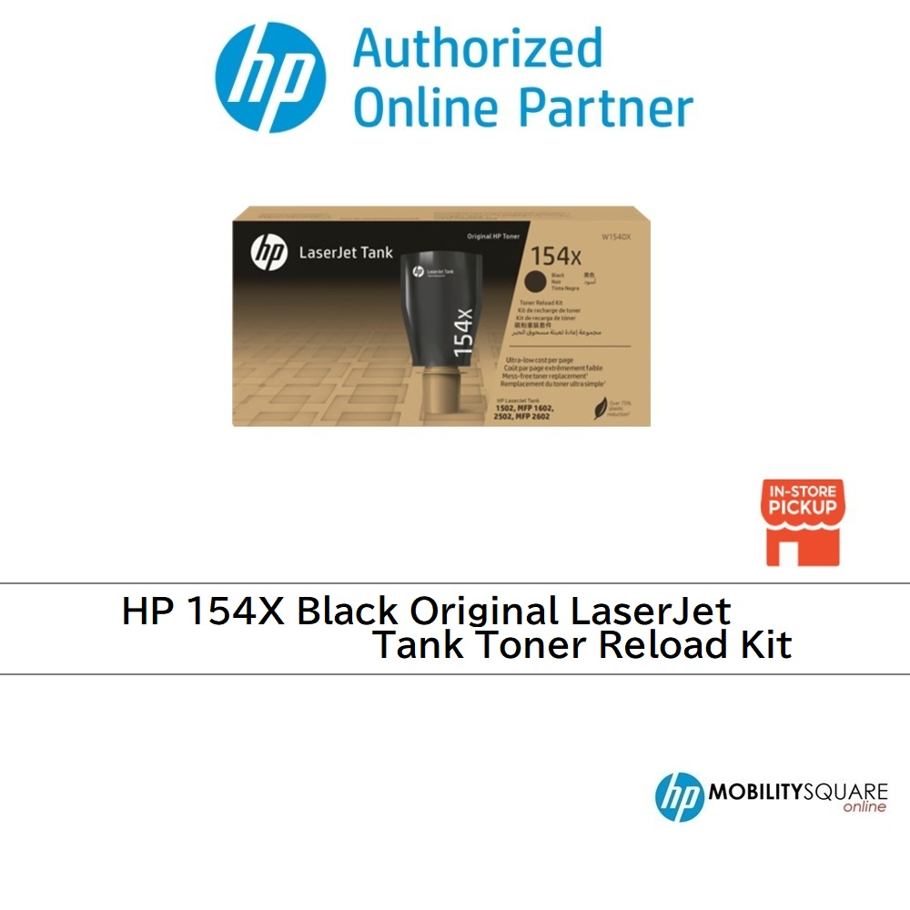 HP 154X Black Original LaserJet Tank Toner Reload Kit W1540X | Shopee ...
