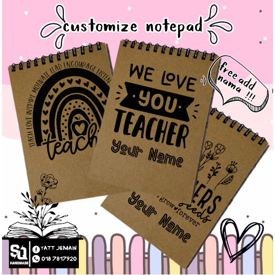 NOTEPAD HADIAH UNTUK CIKGU (FREE TAMBAH NAMA) | Shopee Malaysia NOTEPAD HADIAH UNTUK CIKGU (FREE TAMBAH NAMA) | Shopee Malaysia