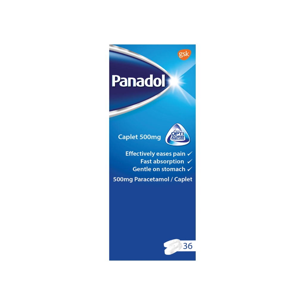 Panadol Caplet 500mg Optizorb Formulation 36s (12s x 3 Strips) | Shopee ...