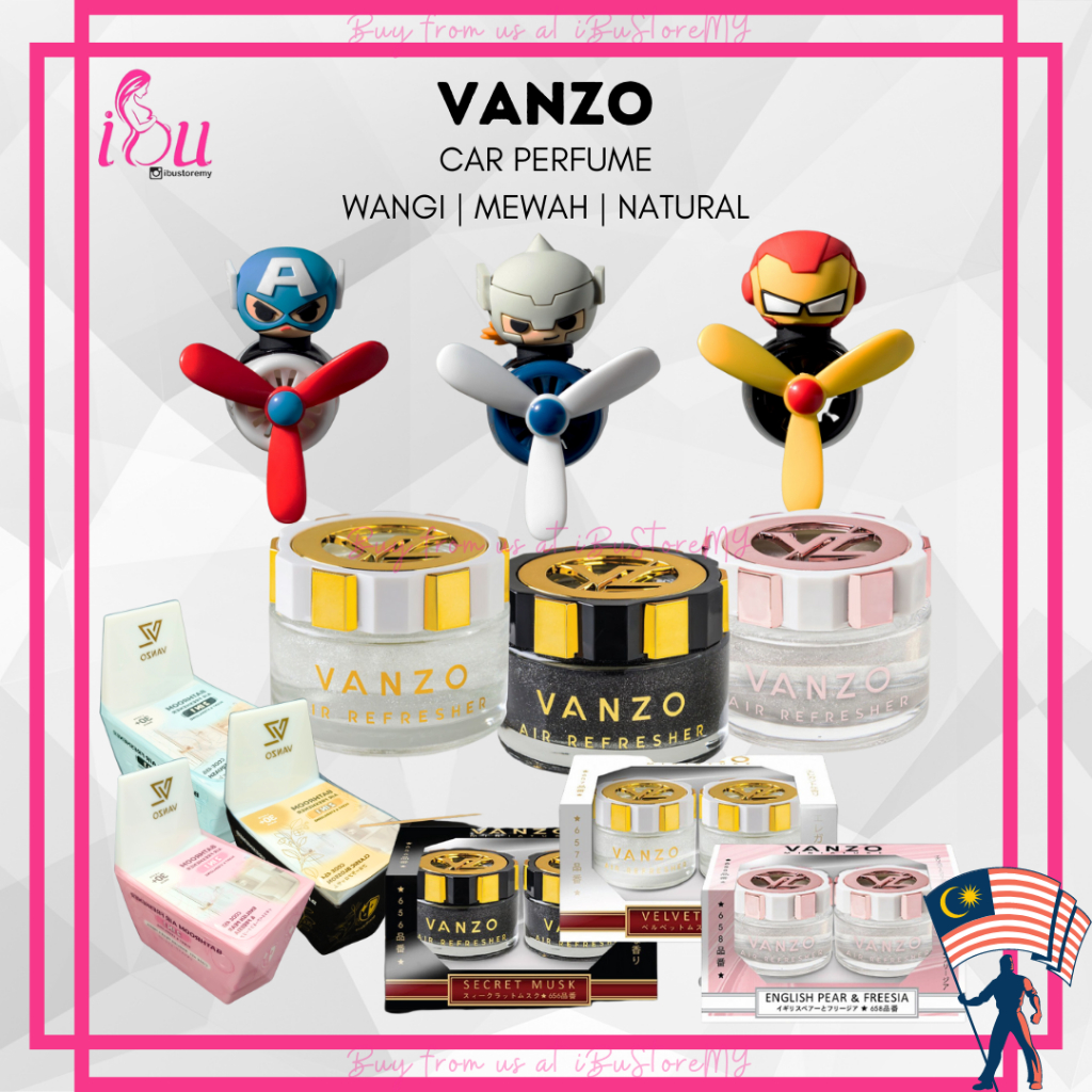 Vanzo Marvel Venzo Car Perfume Perfum Refill Vent Bathroom Toilet Air ...