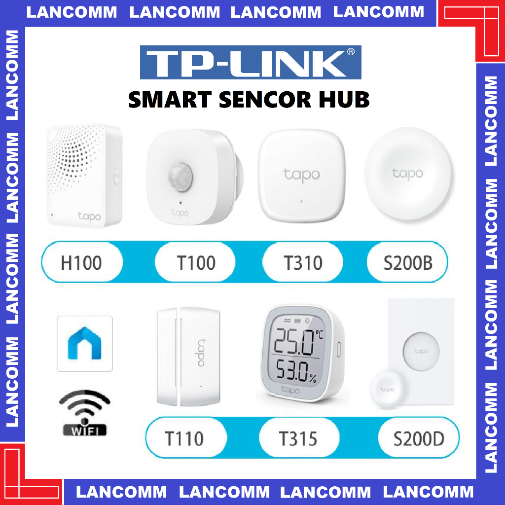 TP-Link Tapo H100 Smart Hub with Chime Tapo T100 T110 T310 T315 S200B ...