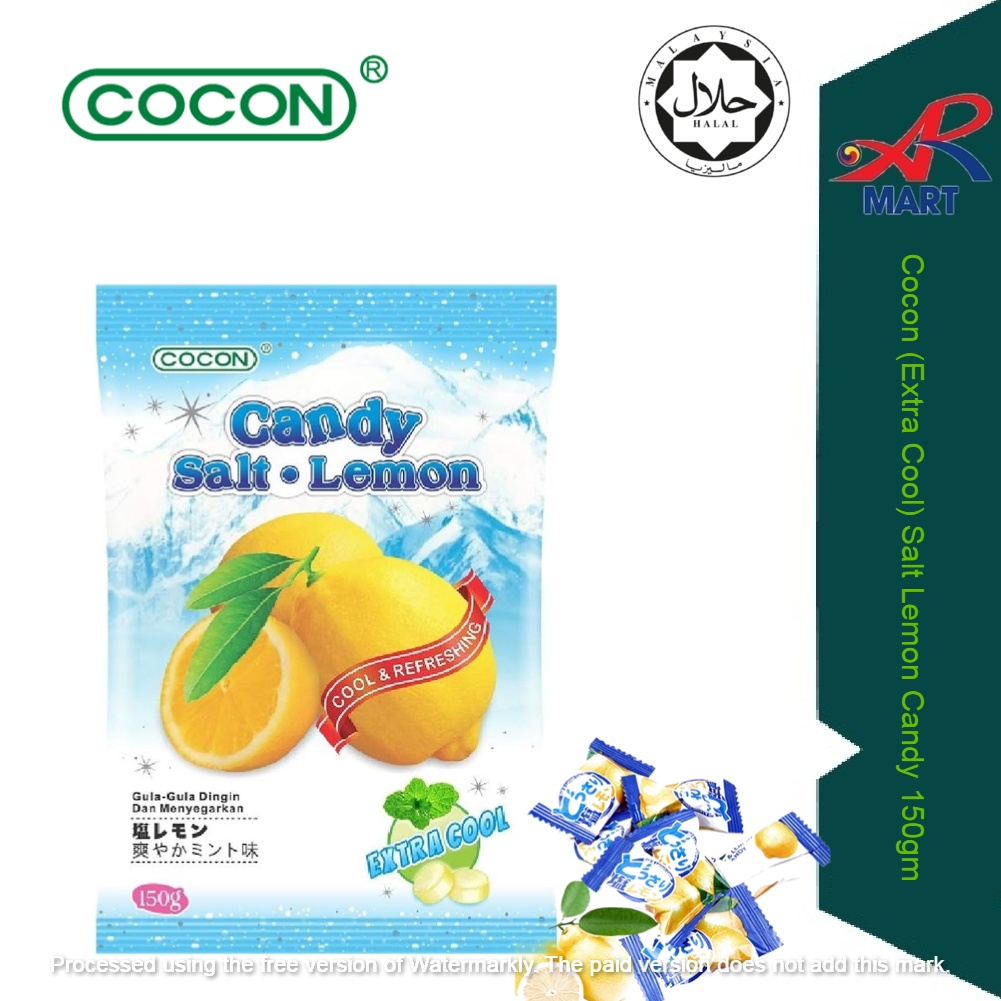 EXP: 5/2025 Cocon (Extra Cool) Salt Lemon Candy 150gm | Shopee Malaysia