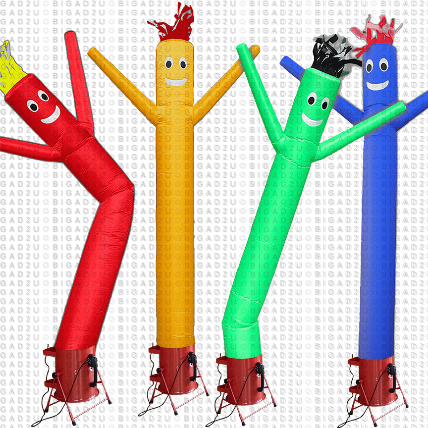 3 Meter 10 feet Height Waving Inflatable Tube Man *Custom logo or ...