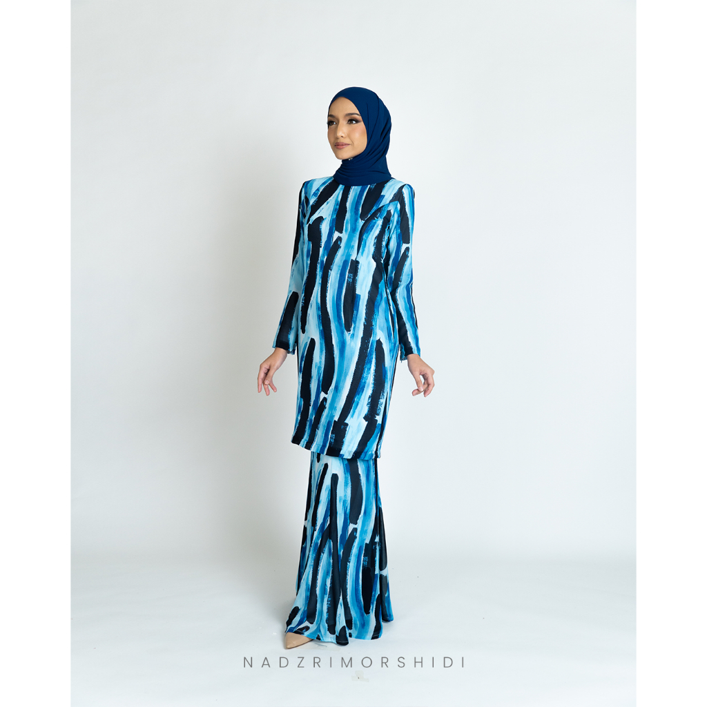 NADZRI MORSHIDI | TIARA KURUNG MODERN CHIFFON PRINCESS CUT | BAJU RAYA ...