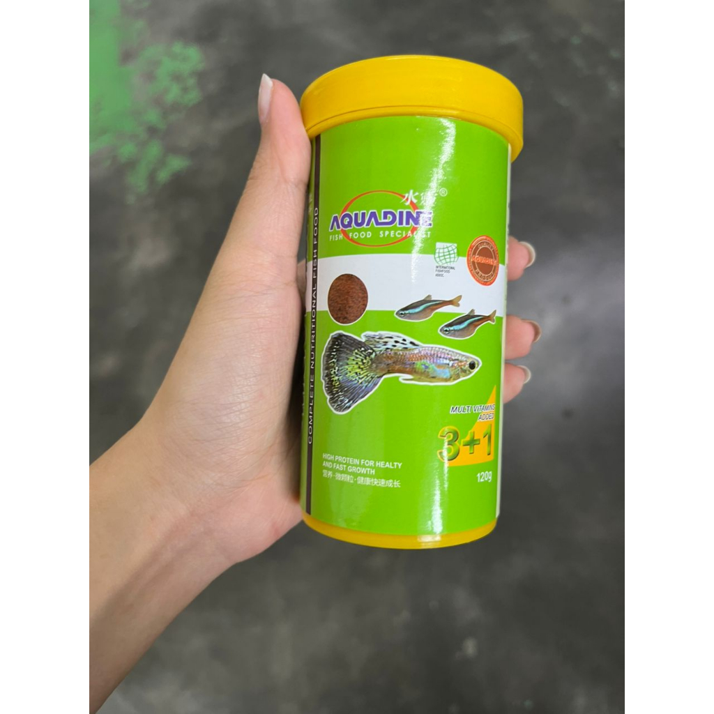 [QQ PET SHOP] AQUADINE HIGH GROWTH MICRO PELLET FISH FOOD SPECIALIST (60G/120G) | Shopee Malaysia