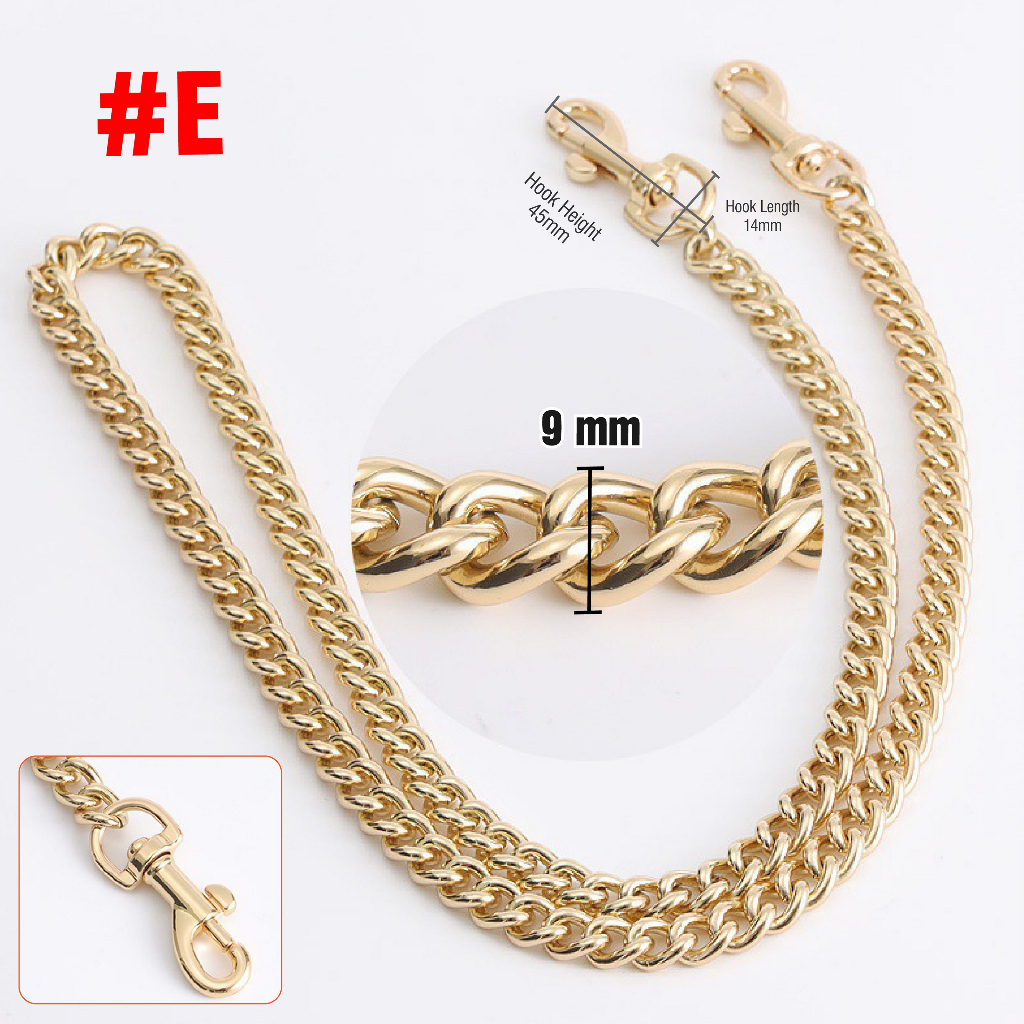 epeach Handbag Metal Chain Strap Light Gold | Tali Rantai Beg Tangan ...