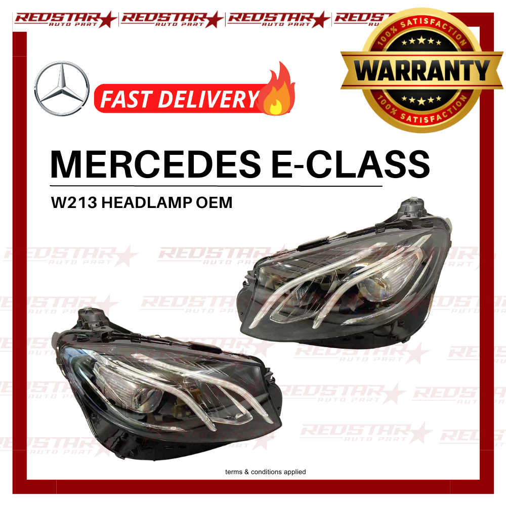 Mercedes Headlamp Headlight E-class W213 Headlamp Headlight Lampu Xenon ...