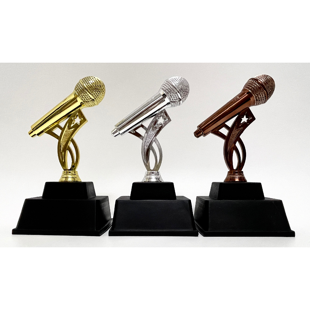 TROFI PLASTIK MIKROFON PF01 PLASTIC TROPHY MICROPHONE | Shopee Malaysia