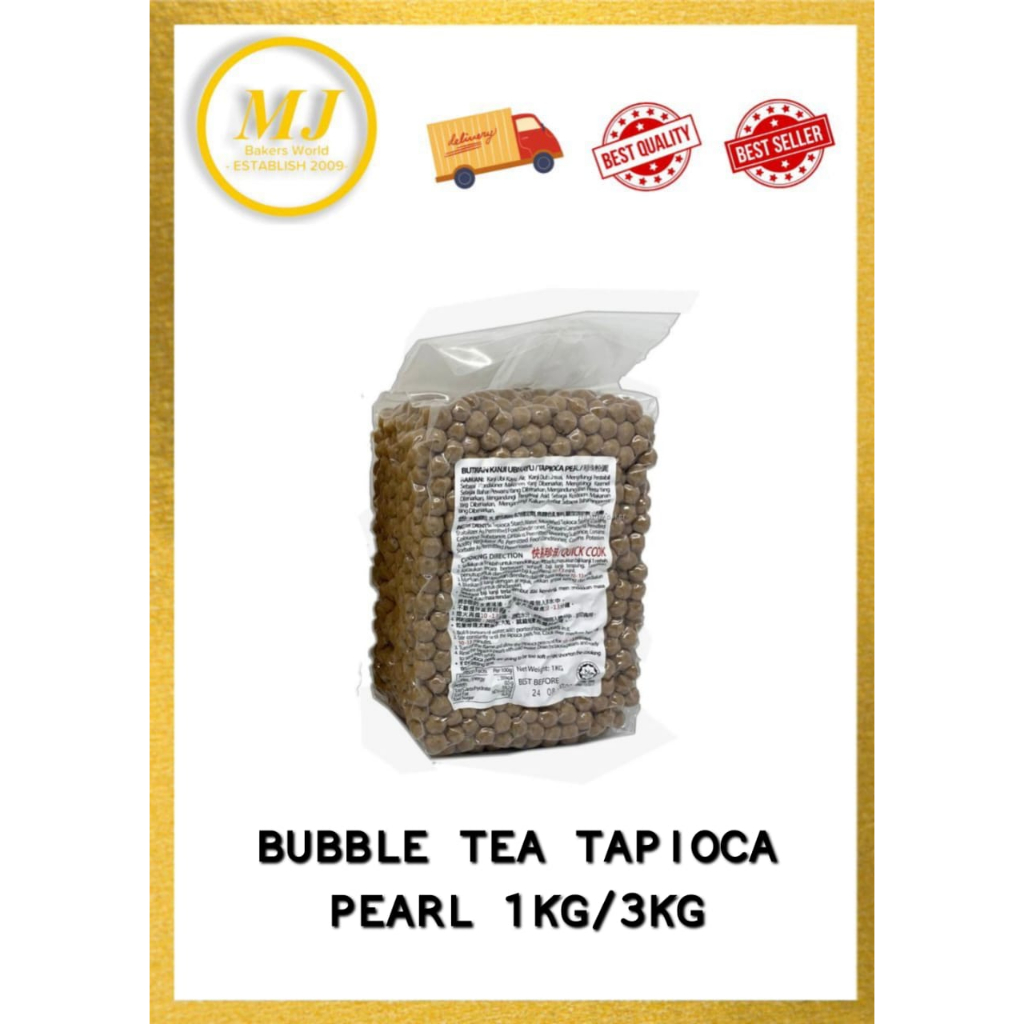 Bubble Tea Tapioca Pearl 3kg /1kg(Halal) | Shopee Malaysia