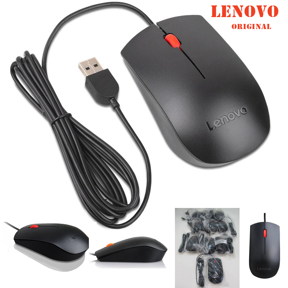 Original Lenovo Essential Optical USB Mouse 3 Buttons Mice SM-8823 ...