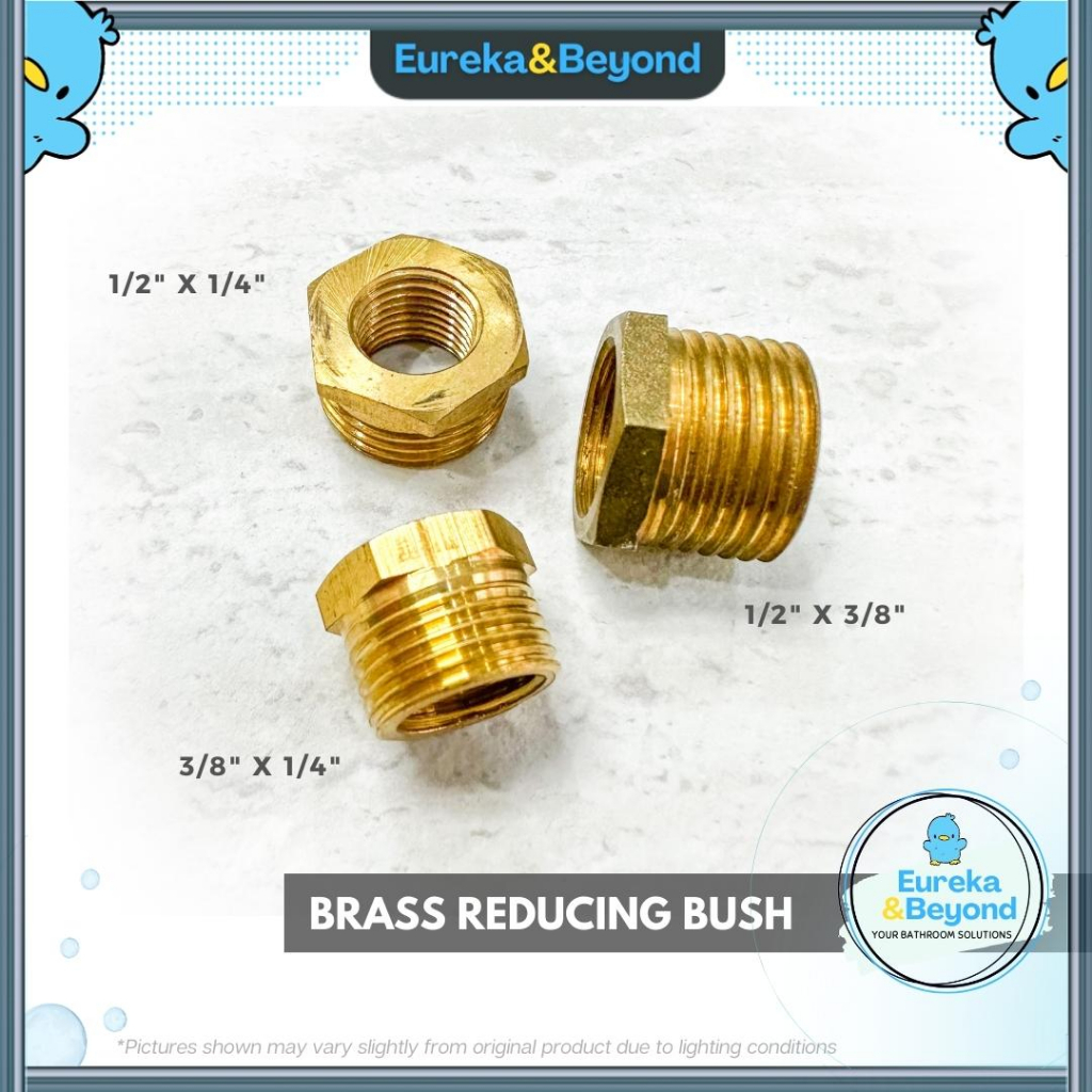 𝗕𝗥𝗔𝗦𝗦 𝗕𝗨𝗦𝗛 Reducing Threaded Bush Adaptor Connector Fitting for Water ...