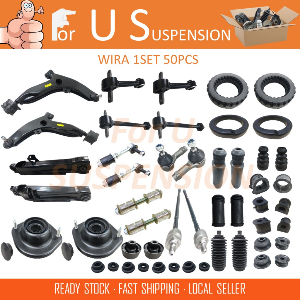 1 COMBO SET 50 PIECES !!! PROTON WIRA 1.3 1.5 1.6 1.8 -FRONT SUSPENSION ...