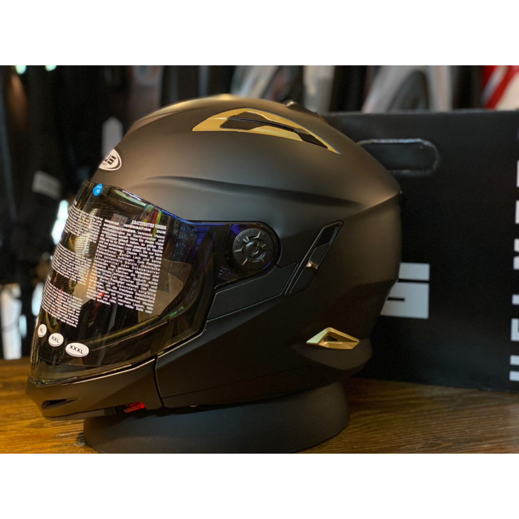 HELMET ZEUS 2IN1 BLACK GOLD | Shopee Malaysia