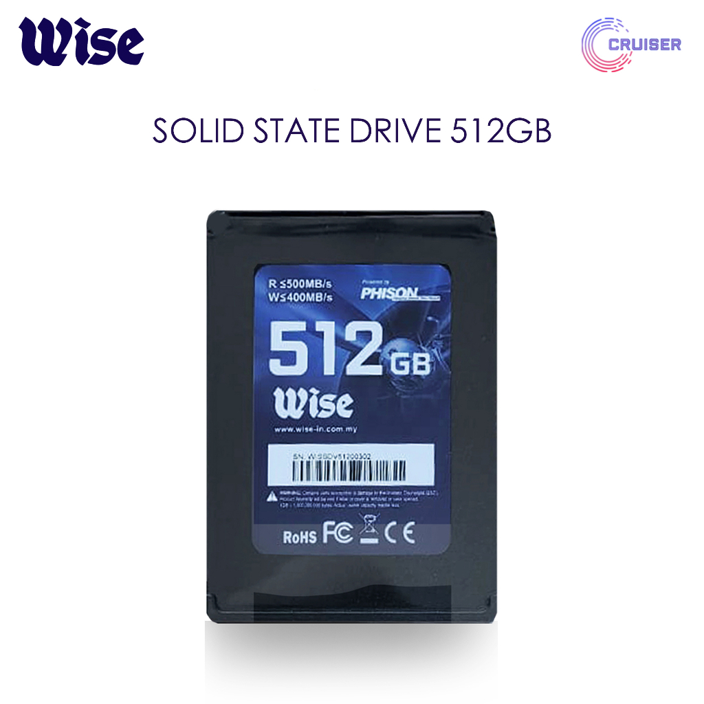 WISE Cruiser 512GB 2.5'' Solid State Drive (SSD) | Shopee Malaysia