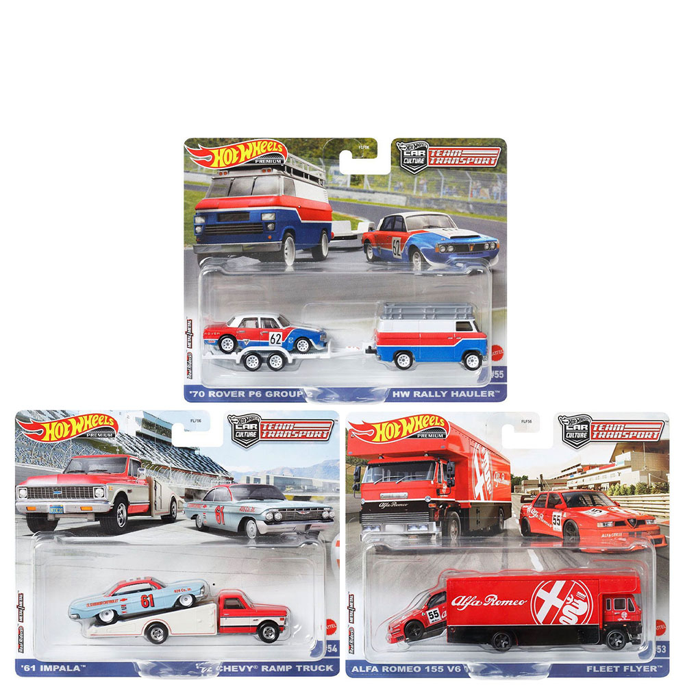 Hot Wheels Premium Car Culture Team Transport Dash 956U (Set of 3 ...