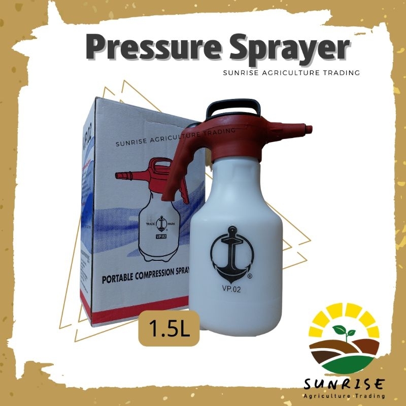 1.5L Plastic Hand S/Anchor Preasure Sprayer Pump tangan garden tool pam ...
