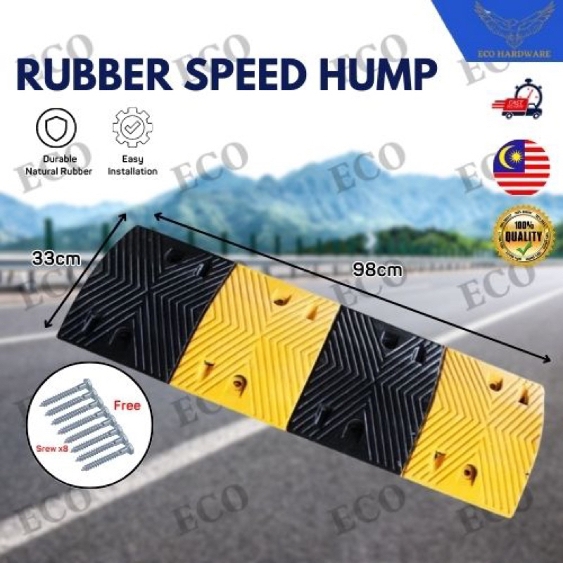High Quality 98CM Rubber Speed Hump Speed Bump Flexible Not Easy Break ...