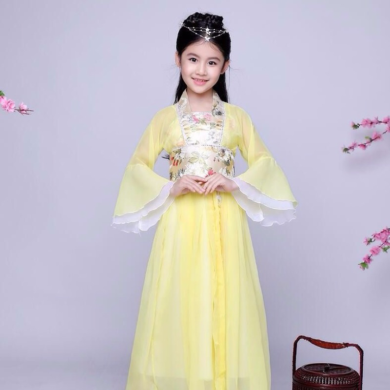 🇲🇾 Kids Girl Traditional CNY Costume Cheongsam Hanfu Dress Cosplay ...