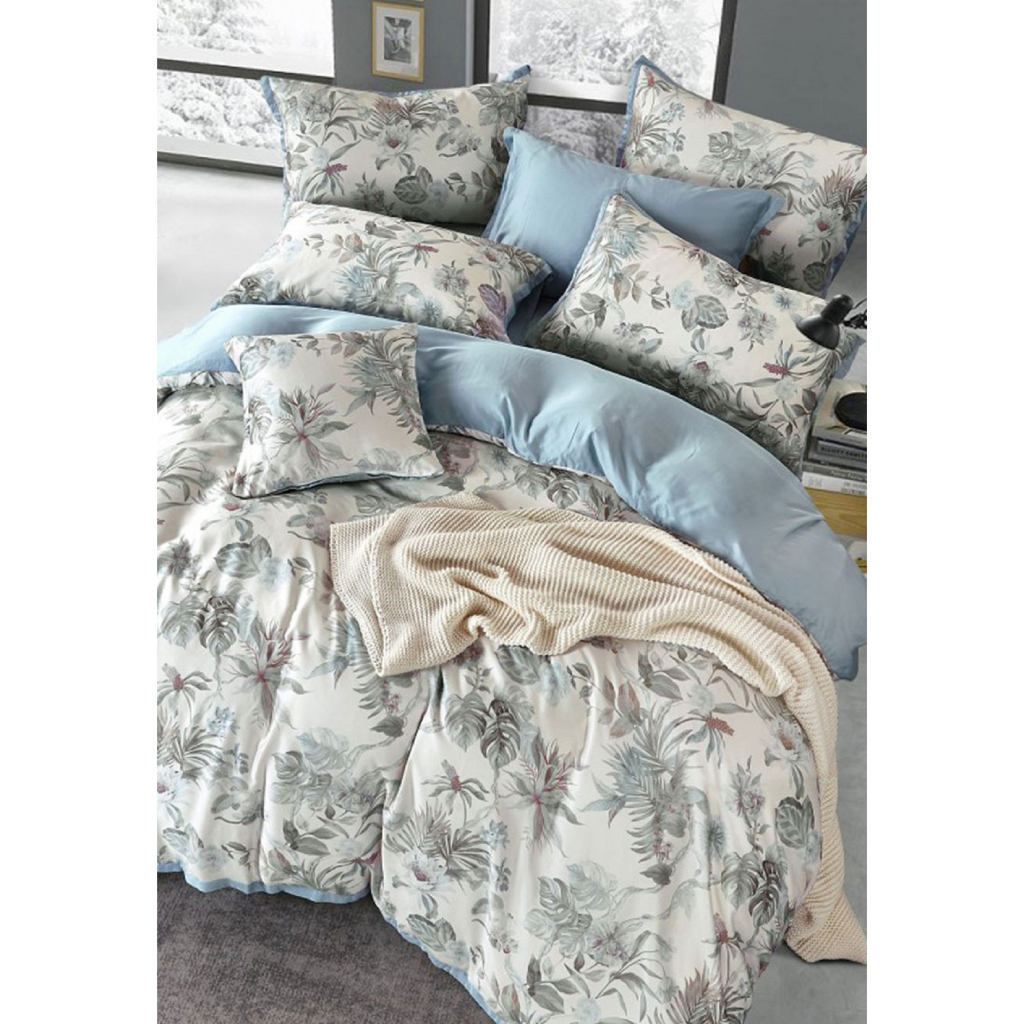 HOOGA Faythe 900TC TENCEL Bedsheet Quilt Cover Set | Shopee Malaysia