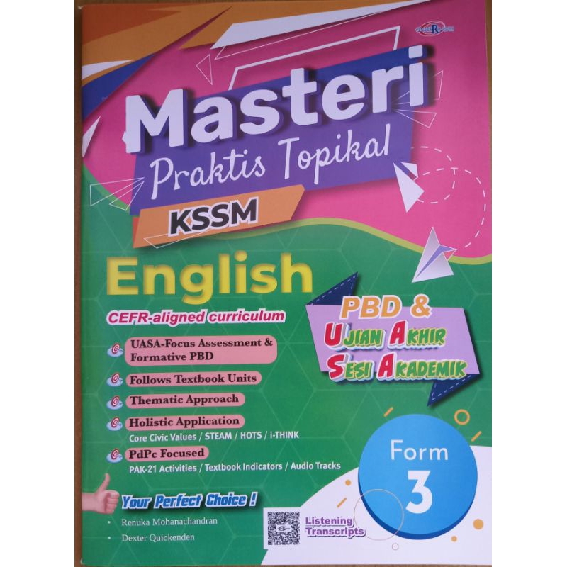 Masteri Praktis Topikal Kssm English Cefr Form 3 Shopee Malaysia