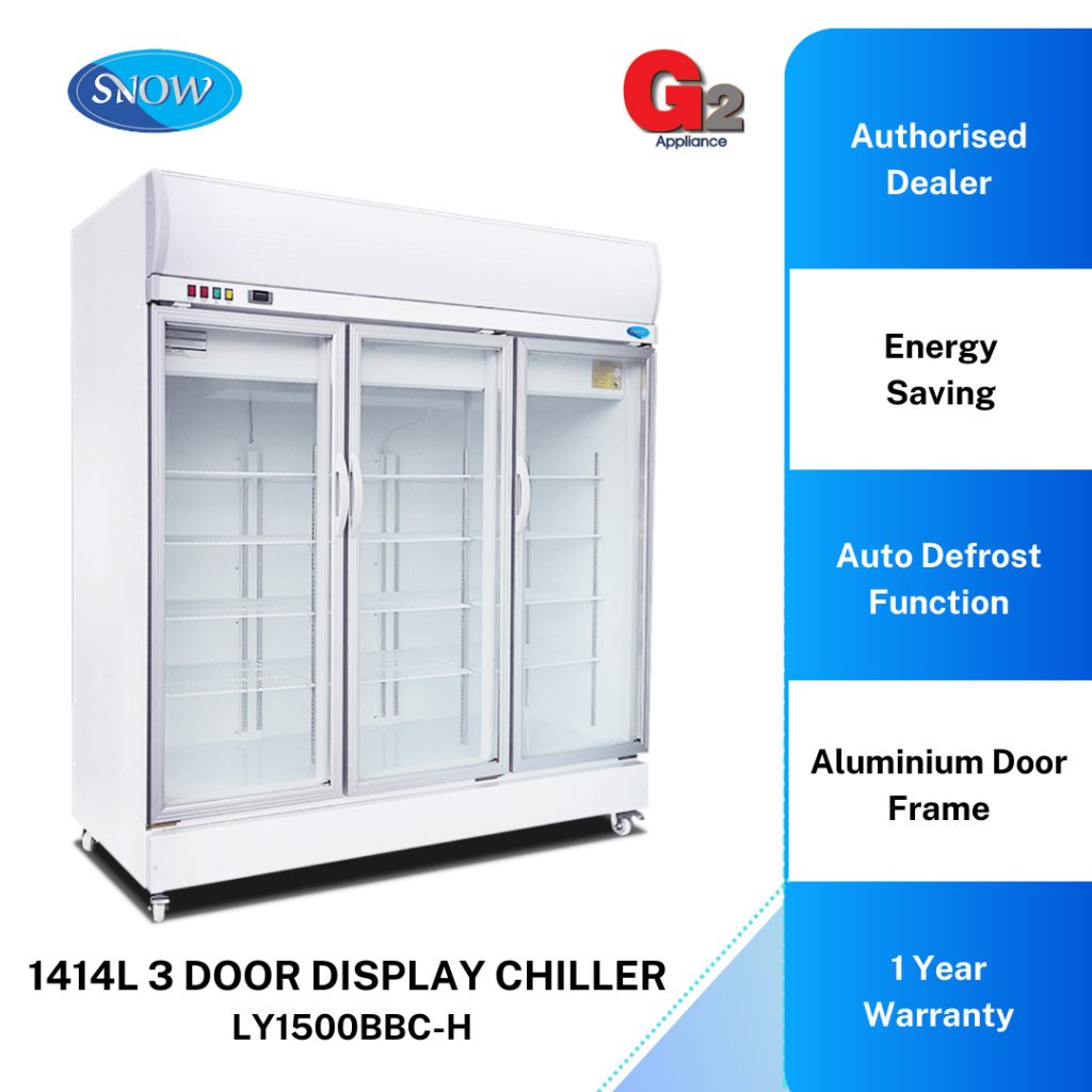 SNOW (Authorised Dealer ) 3DOOR DISPLAY UPRIGHT CHILLER LY1500BBC-H(NEW ...