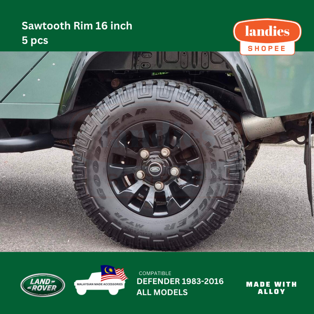 Set of 5 Pieces Defender / Range Rover Classic Sawtooth Wheel Rim ...