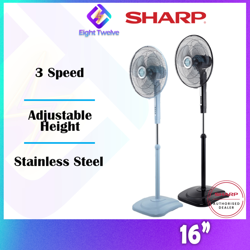 SHARP Standfan PJS169 | 3 Speed | 3 Blades | Kipas | Shopee Malaysia
