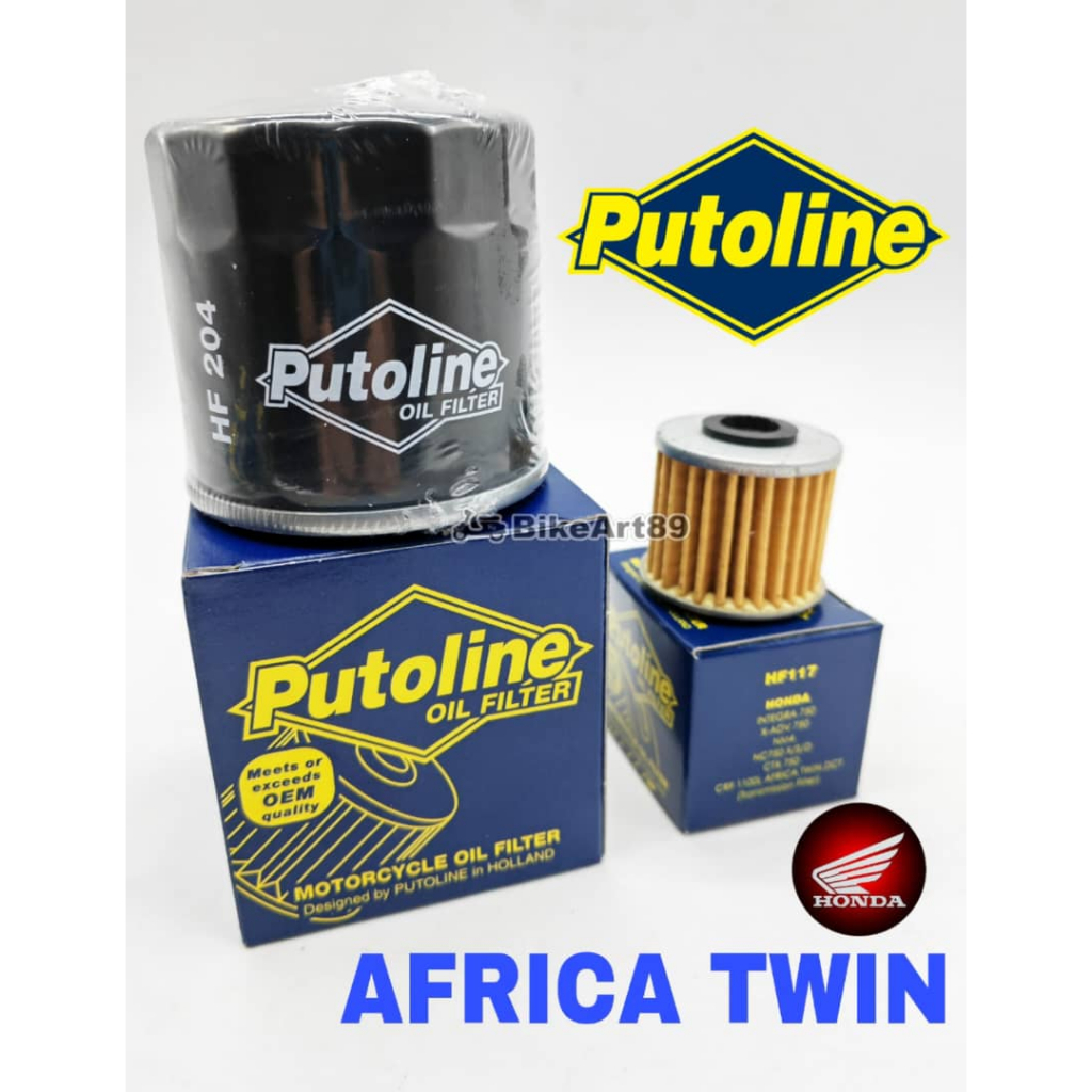 PUTOLINE Oil Filter HF117 HF204Motor Honda CRF1100L Africa Twin ...
