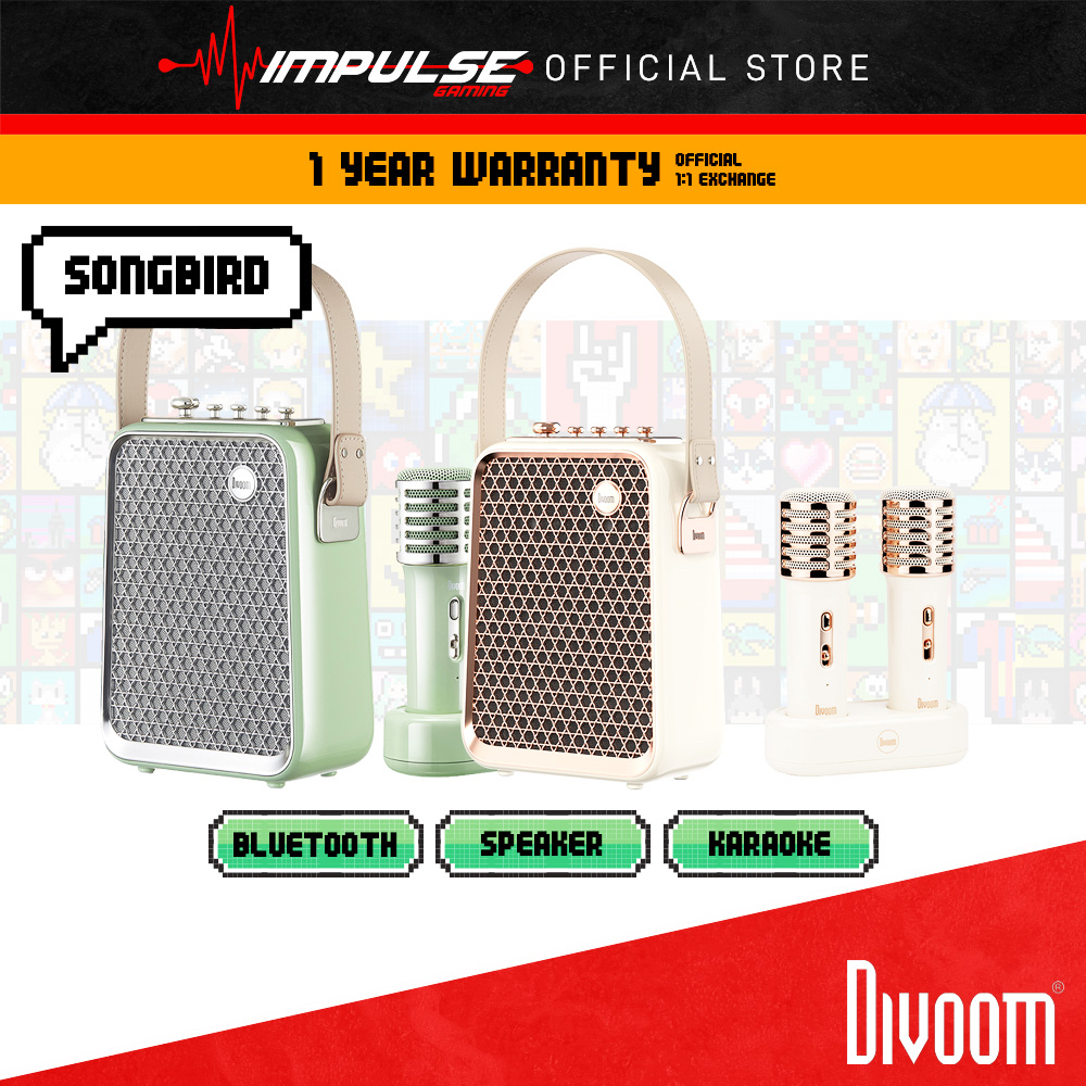 Divoom SongBird Song Bird HQ - Portable Bluetooth Speaker with A Built ...