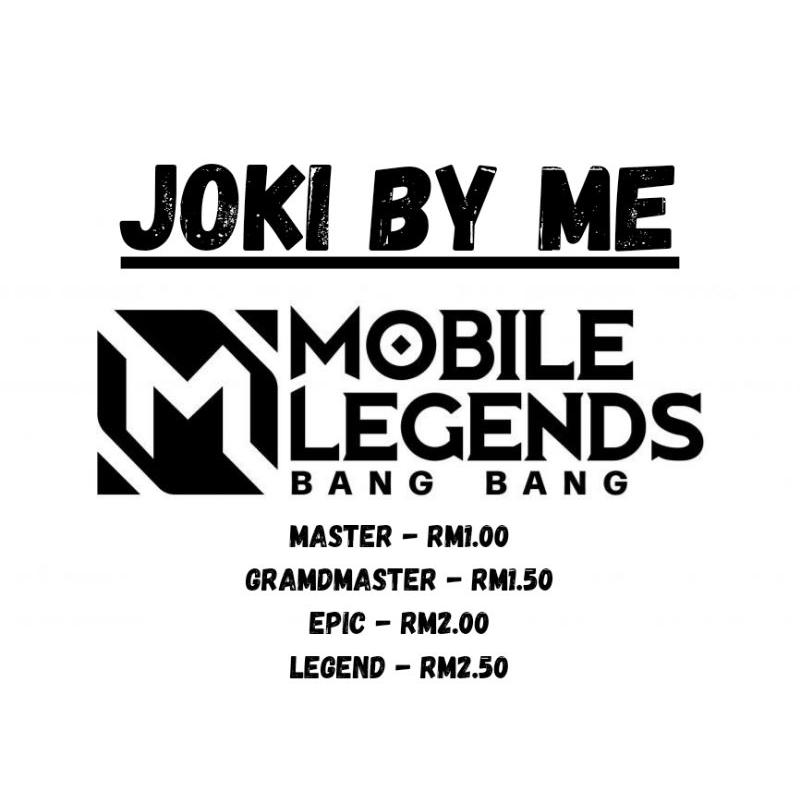JOKI MOBILE LEGEND TRUSTED!!! MLBB PUSH RANKED | Shopee Malaysia