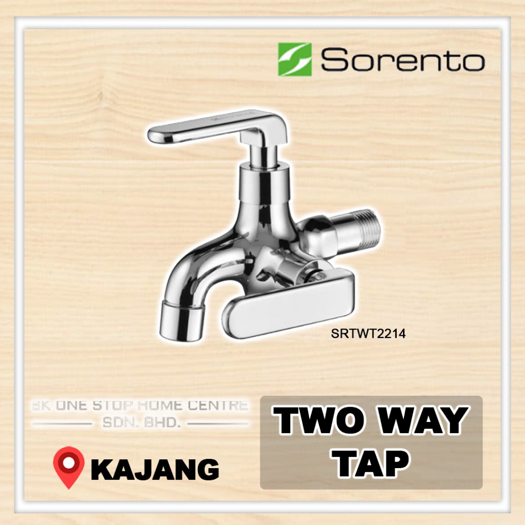 Sorento Bathroom Two Way Tap Faucet / Water Tap / Garden Tap CHROME ...