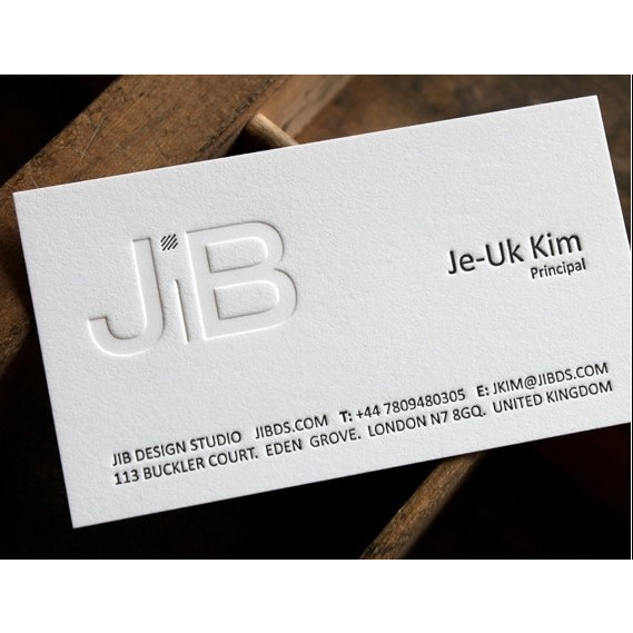 Embossed Name Card / Embossed Business Card / Debossed Name card ...