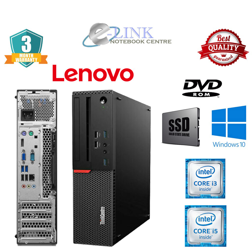 ( Lenovo Pentium or i3 or i5 6th Gen Windows 10 ) Lenovo ThinkCentre ...