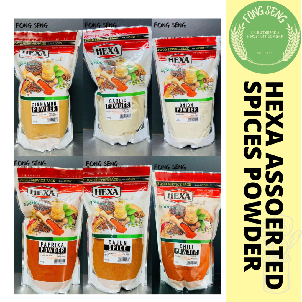 HEXA Herb & Spices Powder FOOD SERVICE PACKAGING -(Cinnamon/Garlic ...