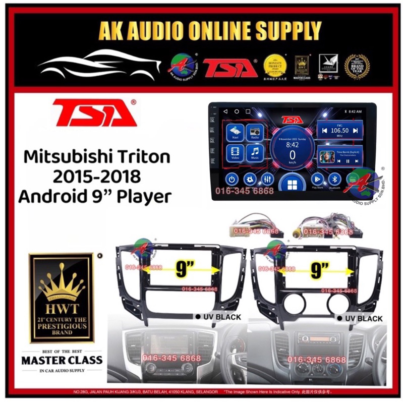 [ MTK 2+32GB ] TSA Mitsubishi Triton 2015 - 2018 Android 9'' inch Car ...