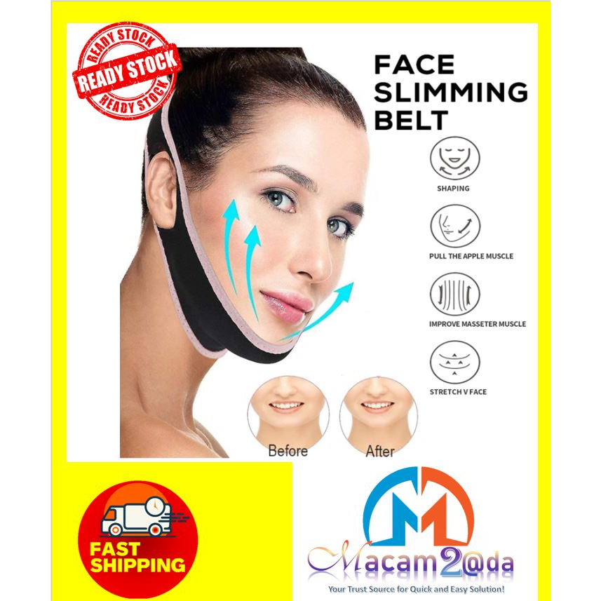 🌟Ready Stock🌟Facial Thin Mask Face V Shape Face Lift Up Belt Face-Lift ...