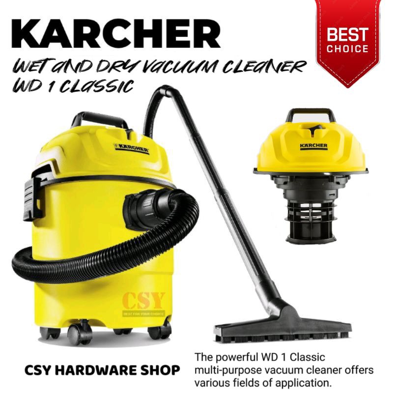 KARCHER WD1 Classic Wet and dry vacuum cleaner | Shopee Malaysia