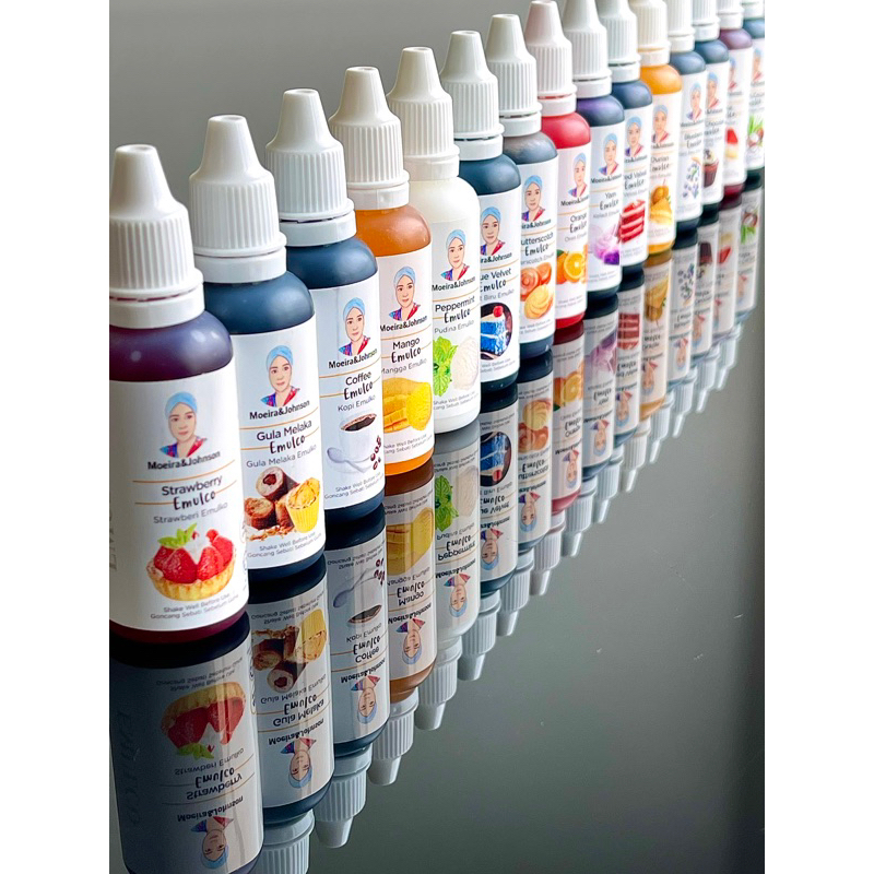 Moeira&Johnson Emulco / Flavor & food color Halal 35-45gm | Shopee Malaysia