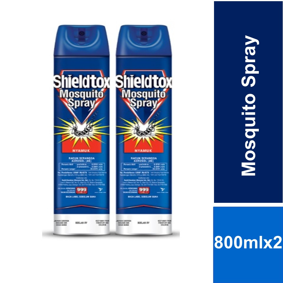 Shieldtox Mosquito Spray Aerosol 800ml x 2s | Shopee Malaysia