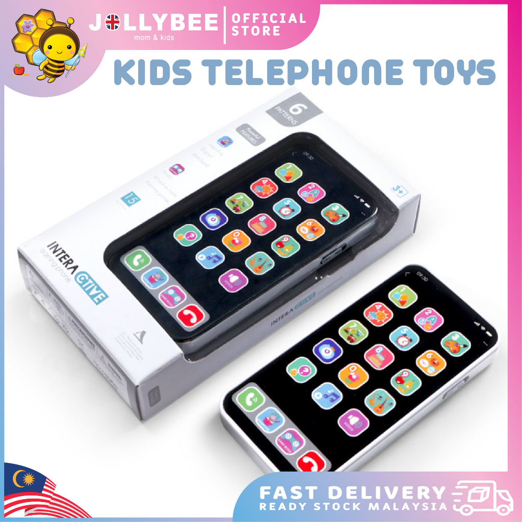 Kids Telephone Toys Simulation Smartphone Baby Toy Handphone Music ...